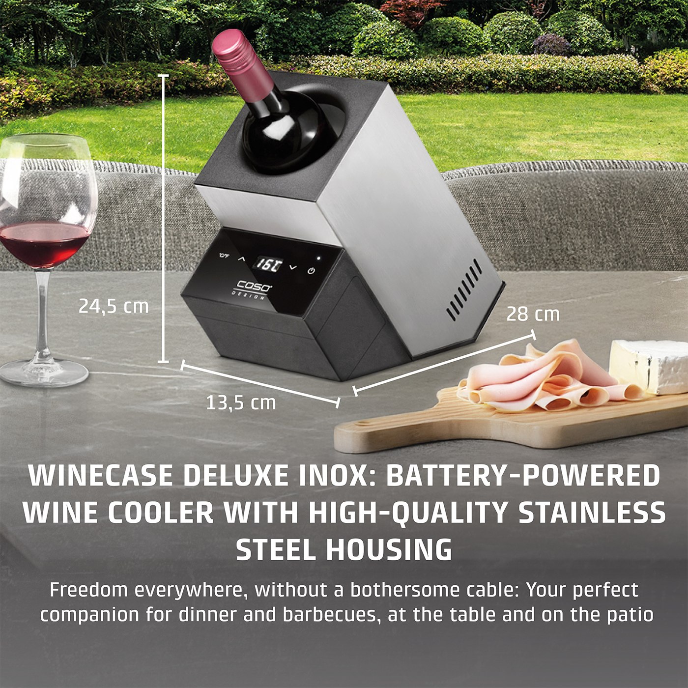 WineCase Deluxe Inox | Bottle cooler | CASO Design Onlineshop