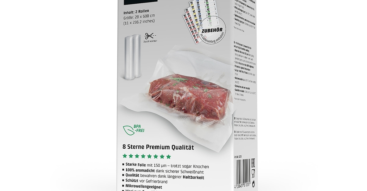 Foil roll 28x600 cm, 2 units | Foil rolls | CASO Design Onlineshop