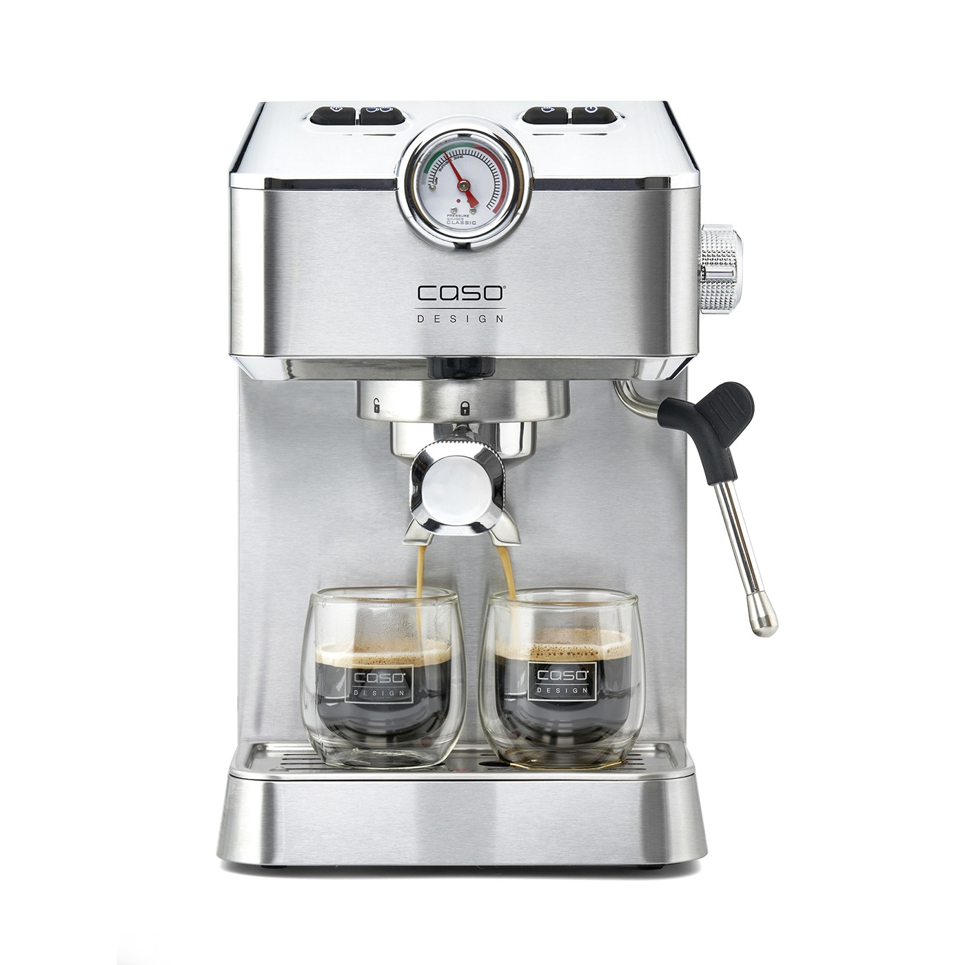 CASO Espresso Gourmet + BaristaChef Inox | Coffee | CASO Design Onlineshop